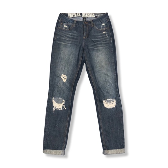 Vintage Reunion | Jeans | Womans Blue Distressed Style Jeans Vintage ...